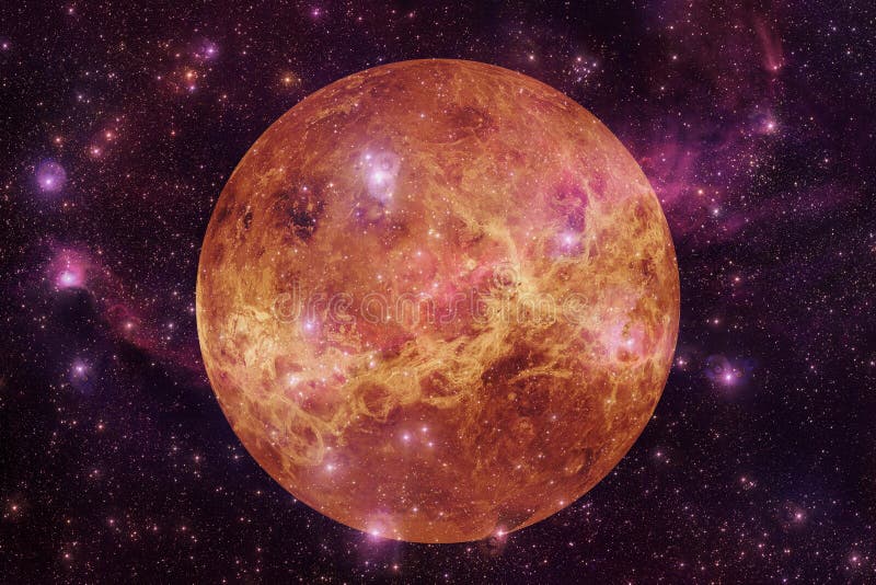 Planet Venus. Solar System. Elements of this Image Furnished by NASA ...