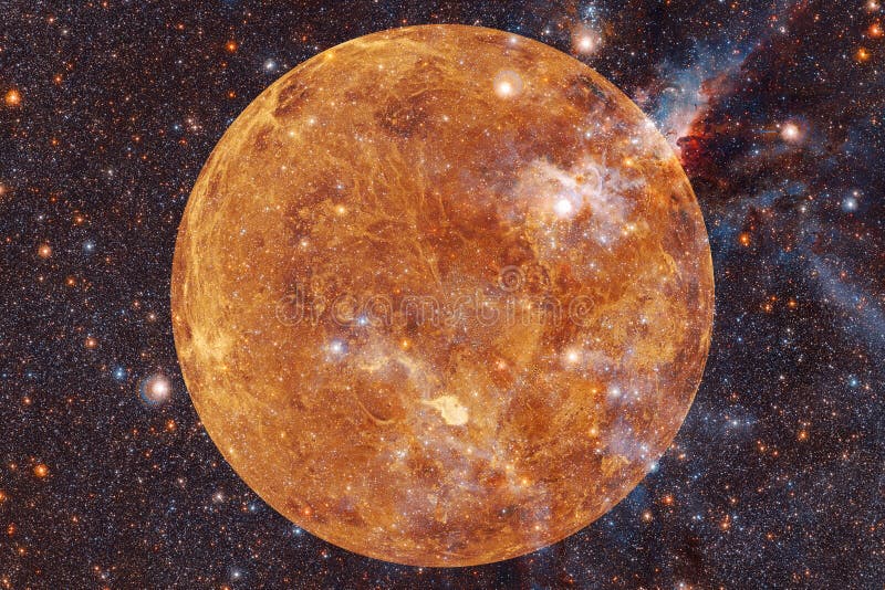 Planet Venus. Solar System. Elements of this Image Furnished by NASA ...