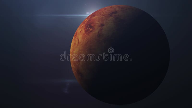 Planet Venus in Space, Solar System Ultra HD Stock Video - Video of ...
