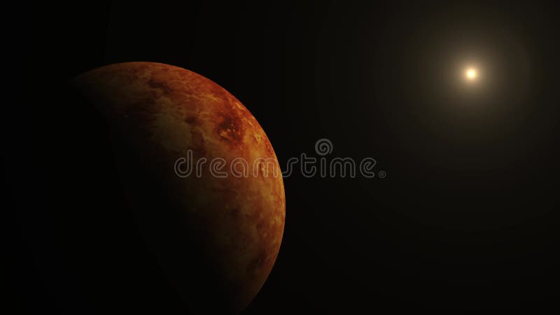 Planet Venus in Space, Solar System Ultra HD Stock Video - Video of ...