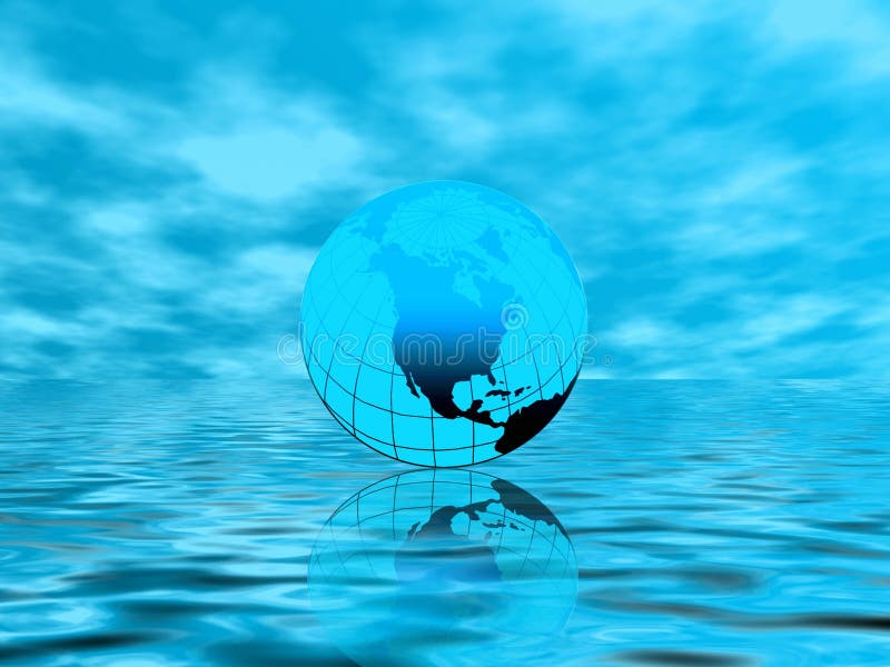 Planeta azul stock de ilustración. Ilustración de estilo - 1149853