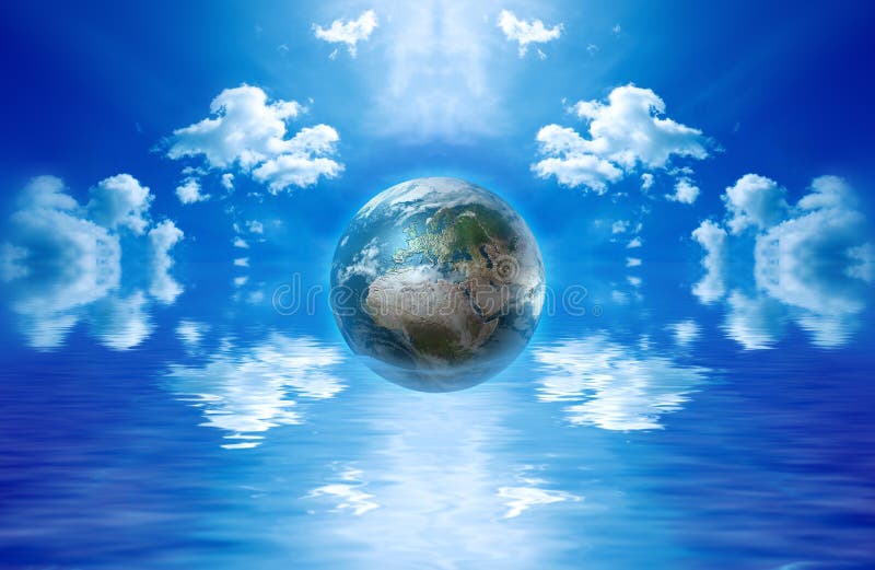 Planeta azul foto de archivo. Imagen de azul, cielo, fondo - 13886576