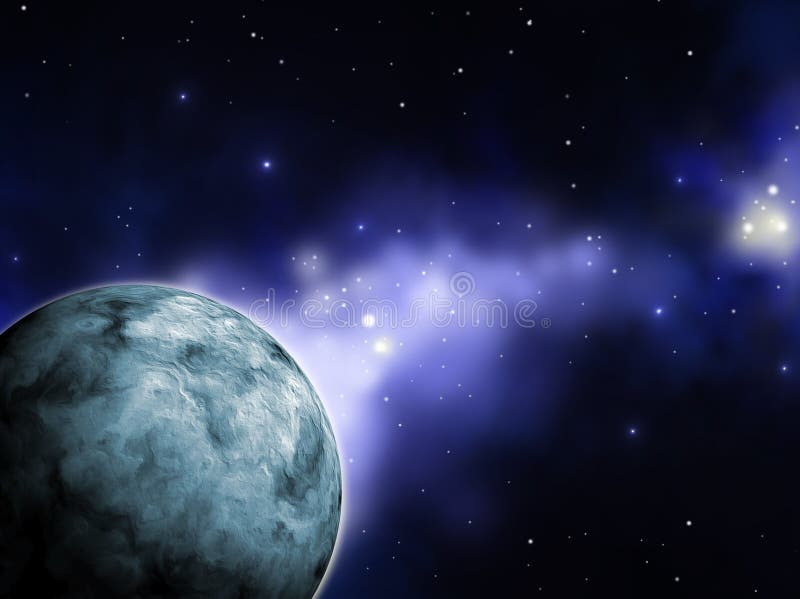 Planeta azul stock de ilustración. Ilustración de universo - 18260393