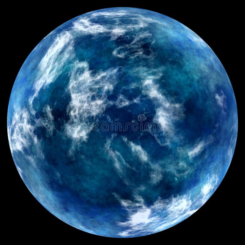 Planeta azul no espaço ilustração stock. Ilustração de conceitos - 69457854