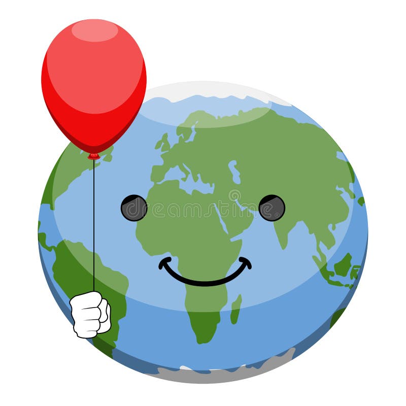 Día de la Tierra feliz stock de ilustración. Ilustración de torta ...