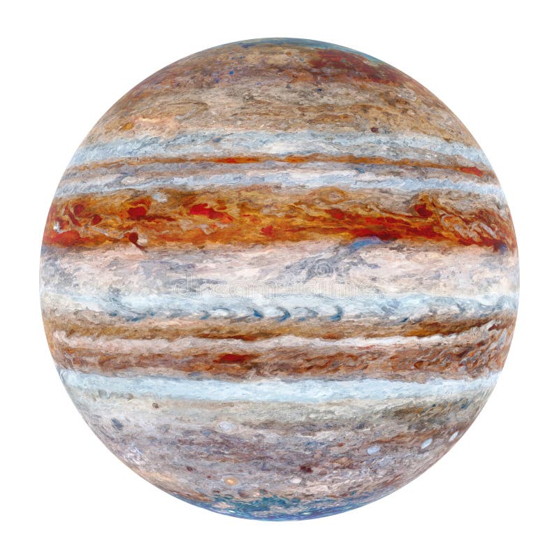 Planeta jupiter aislado stock de ilustración. Ilustración de grande ...