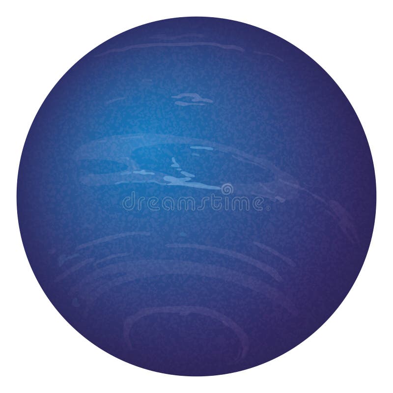 Planeta Netuno, Isolado No Branco Ilustração do Vetor - Ilustração de ...