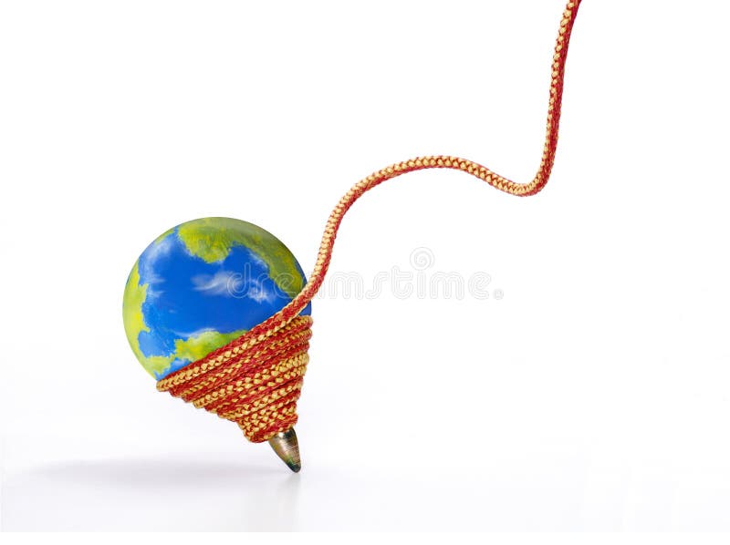 Planeta Terra girando foto de stock. Imagem de conceito - 236994528