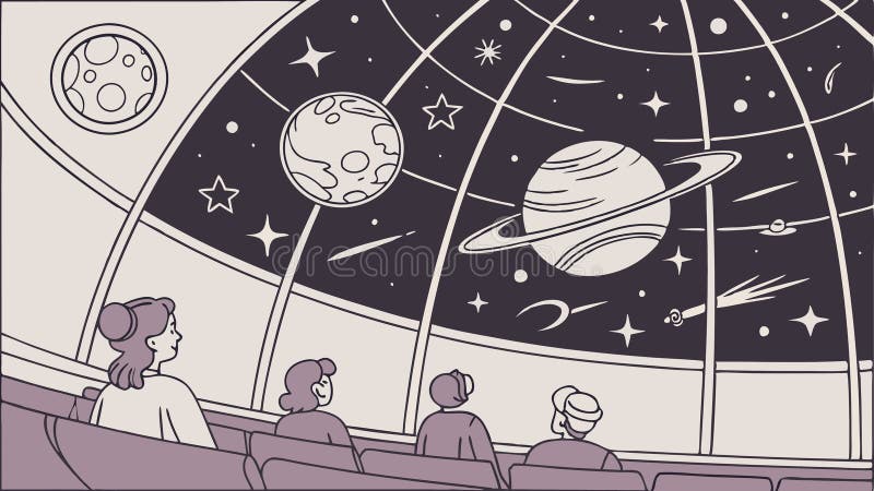 Planetarium Show Interior Star Projection and Space Learning and ...