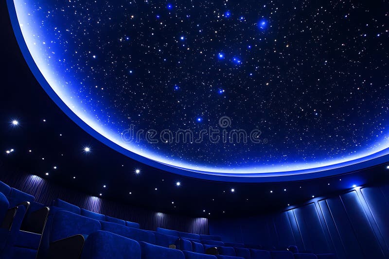 Planetarium with Stars & Constellations Projection on Dome Ceiling ...