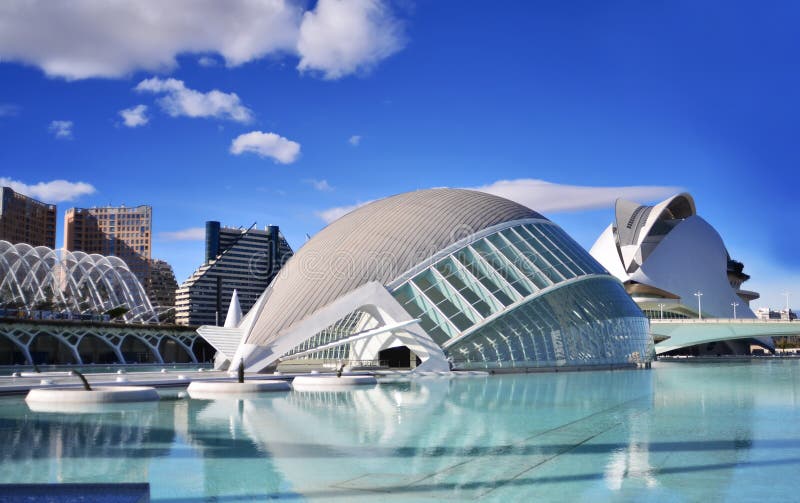 Planetarium in Valencia editorial stock photo. Image of construction ...