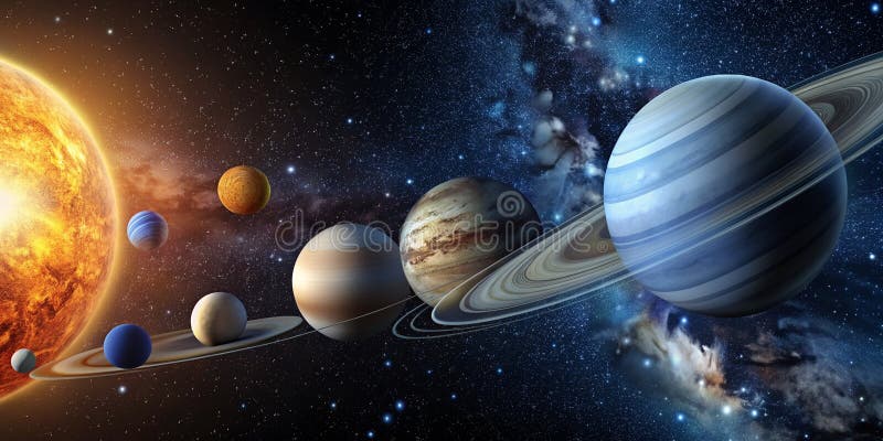 Planetary Delight Beauty of the Solar System AI-Generated Content Stock ...