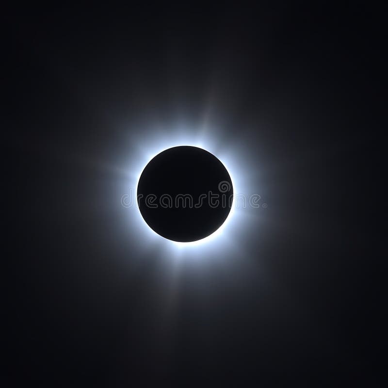 A Planetary Eclipse Casting Dramatic Shadows with Radiant Light Stock ...