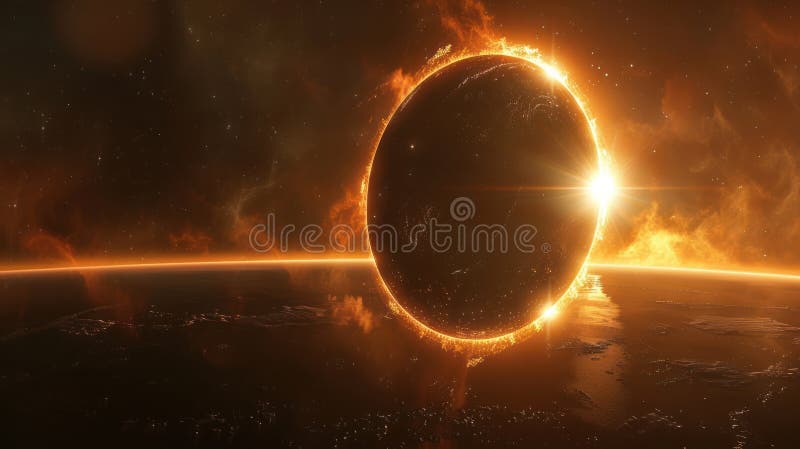 Planetary Eclipse: a Stunning View of Space in the Vast Universe Stock ... Planetary Eclipse: a Stunning View of Space in the Vast Universe Stock ...