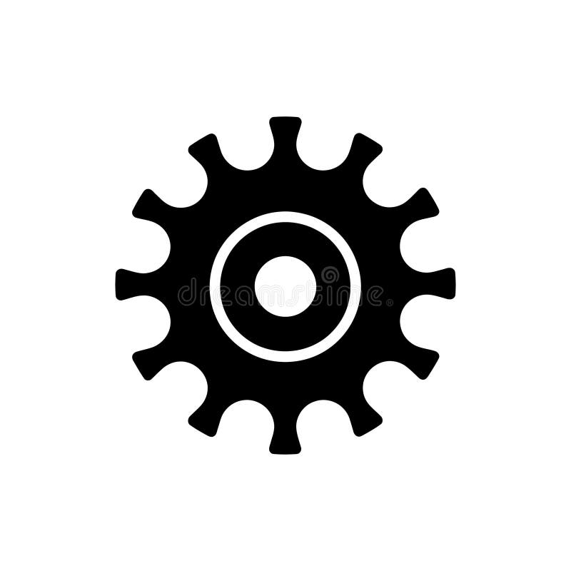 Planetary gear icon stock vector. Illustration of sign - 306213823
