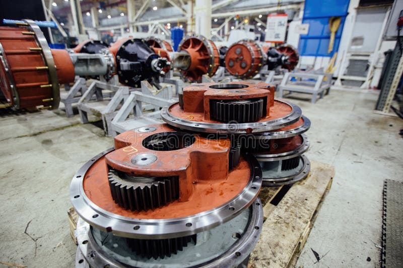 The Planetary Gear and Other Spare Parts of Machines Stock Image ...