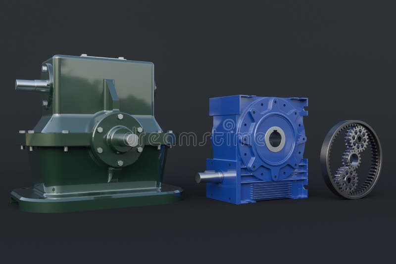 Planetary Gear and Reduction Gearboxes Stock Illustration ...