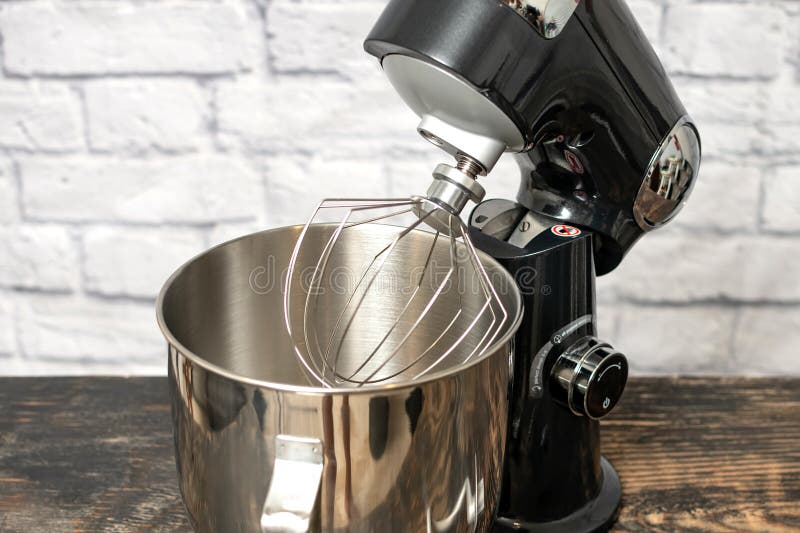 Planetary Mixer Whisk Bowl Close Up Kitchen Equipment Stock Photos ...