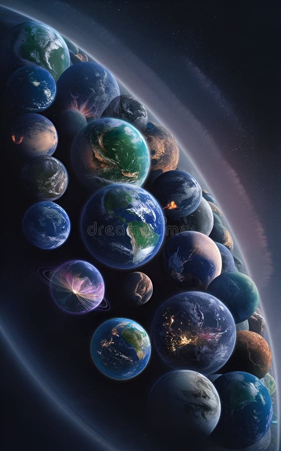 The Planetary Mosaic stock illustration. Illustration of shimmering - 328789304