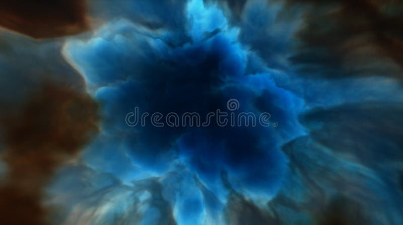 Planetary Nebula in Space. Cloud of Ionized Gas, Collapse of Star ...