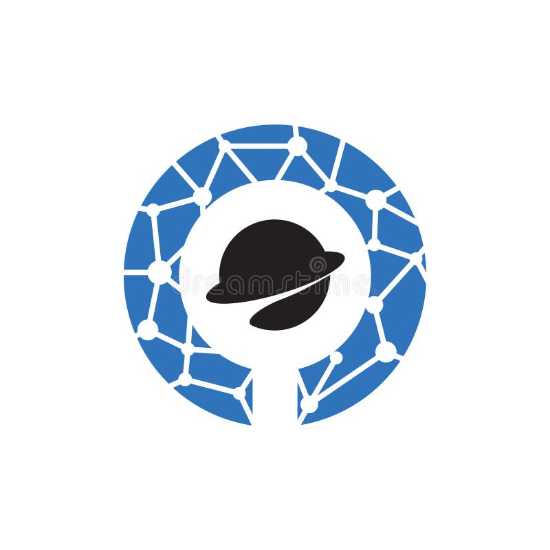 Planetary Network Logo stock vector. Illustration of giant - 356611177