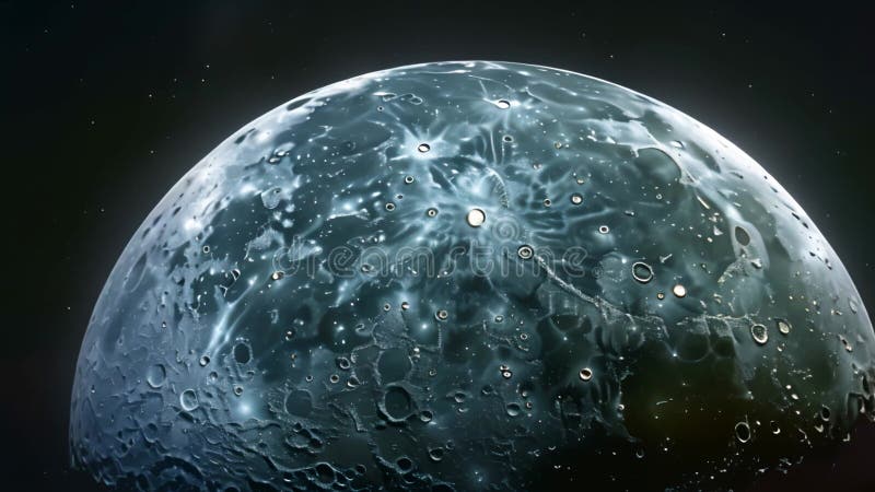 Planetary Orbit: Animated Space View Highlights Distant World. Stock ...