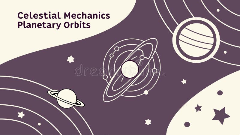 Planetary Orbits Diagram, Celestial Mechanics and Space Science. Vector ...