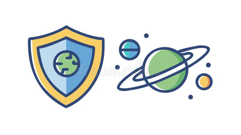 Planetary Protection Shield Vector Icon Design, Vector Design ...
