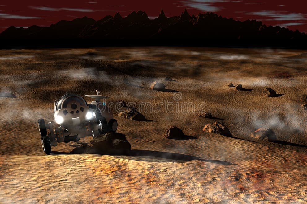 Planetary rover stock illustration. Illustration of exploration - 16138000