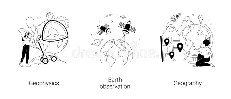 Space Observation Abstract Concept Vector Illustration. Stock Vector ...