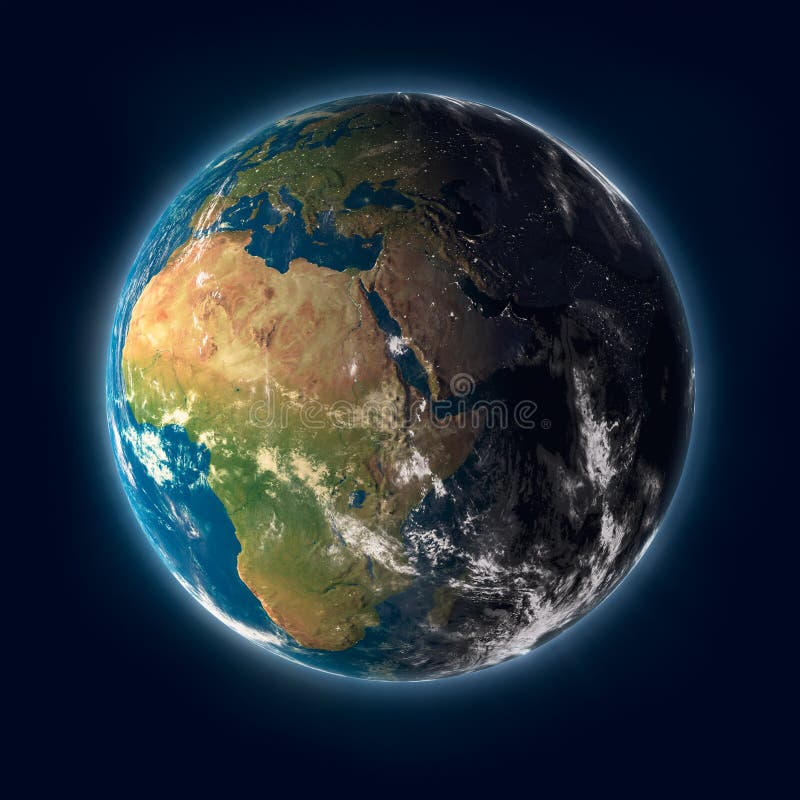 Erde Aus Dem Weltraum - Elemente Dieses Bildes Wurden Von Der NASA ...