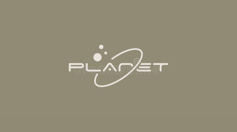 Planetenlogo-Vorlage stock abbildung. Illustration von verbinden ...