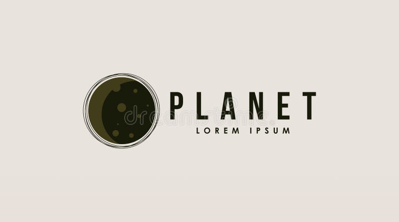 Planetenlogo-Vorlage stock abbildung. Illustration von zeichen - 239611333