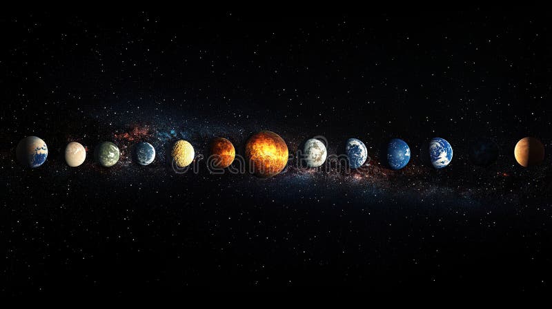 Planets Aligned, Galaxy Background, Space Exploration, Educational ...