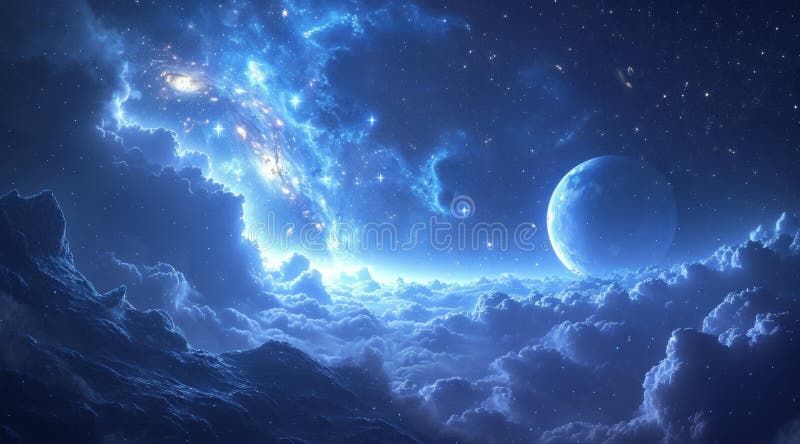 The Planets Appear To Be Moving in Space Stock Image - Image of ...