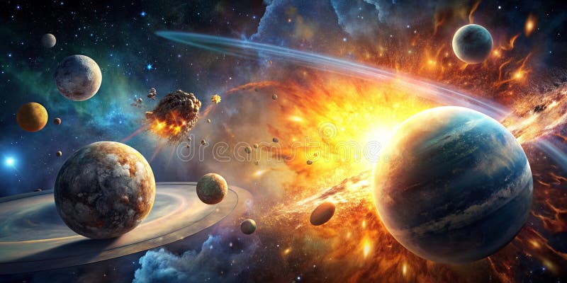 Planets Colliding Stock Photos - Free & Royalty-Free Stock Photos from ...