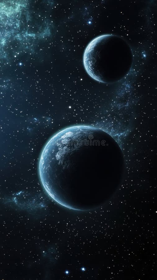 Planets Floating in Deep Space Stock Image - Image of bodies, vacuum ...
