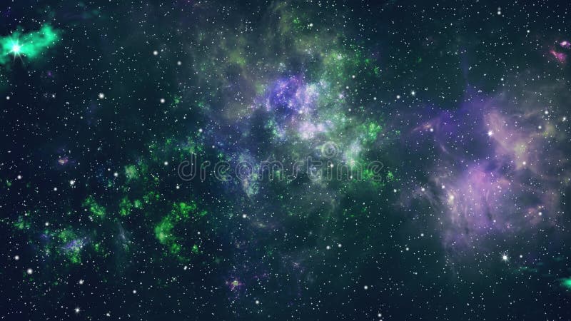 Planets and Galaxy Science Deep Space Star 4K Loop Animation Background ...