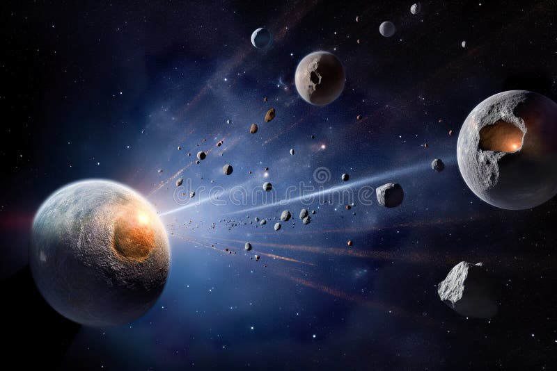 Planets and Galaxy, Science Fiction Wallpaper. Beauty of Deep Space ...