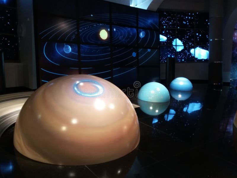 Models Of Planets In Planetarium Editorial Stock Photo - Image of ...