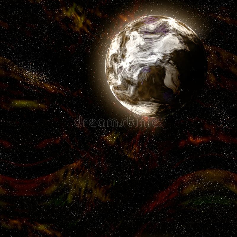 Universe Seamless Pattern. Space Stars, Ships and Planets. Grunge ...