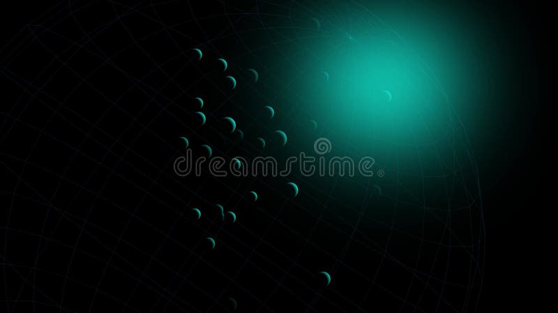 Planets Orbit in Distant Deep Space Galaxy Fantasy Animation Stock ...