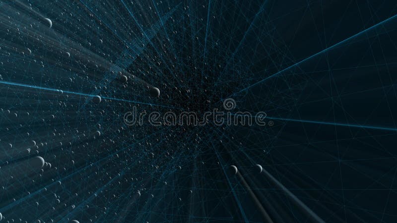 Planets Orbit in Distant Deep Space Galaxy Fantasy Animation Stock ...