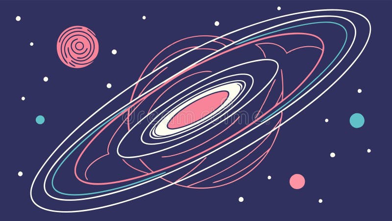 Planets Orbits Design, Solar System for Astronomy Themes Vector Design ...