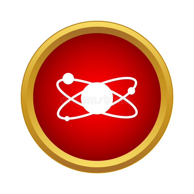 Planets and Orbits Icon, Simple Style Stock Vector - Illustration of ...