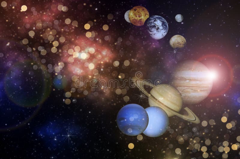 Planets in the Row Solar System in the Starry Universe with Copy Space ...