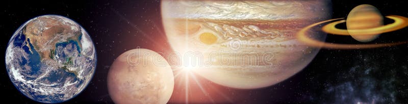 Planets in the Row Solar System in the Starry Universe with Copy Space ...