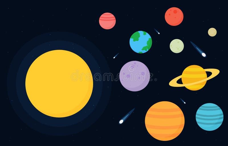 Simple Solar System Background Easy Solar System Drawing HelloArtsy