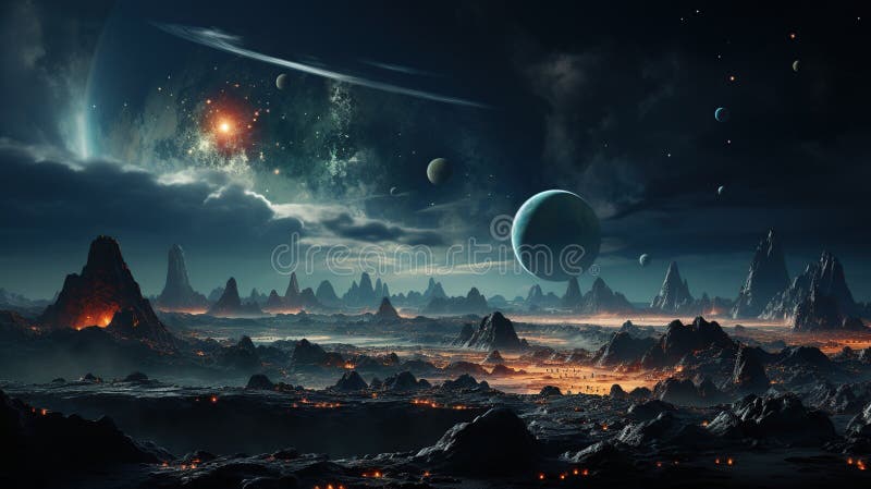 Planets of Solar system stock illustration. Illustration of astronomy ...
