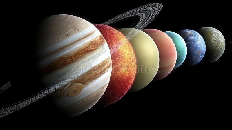 Planets of the Solar System Arranged in Order from the Sun To the Outer ...